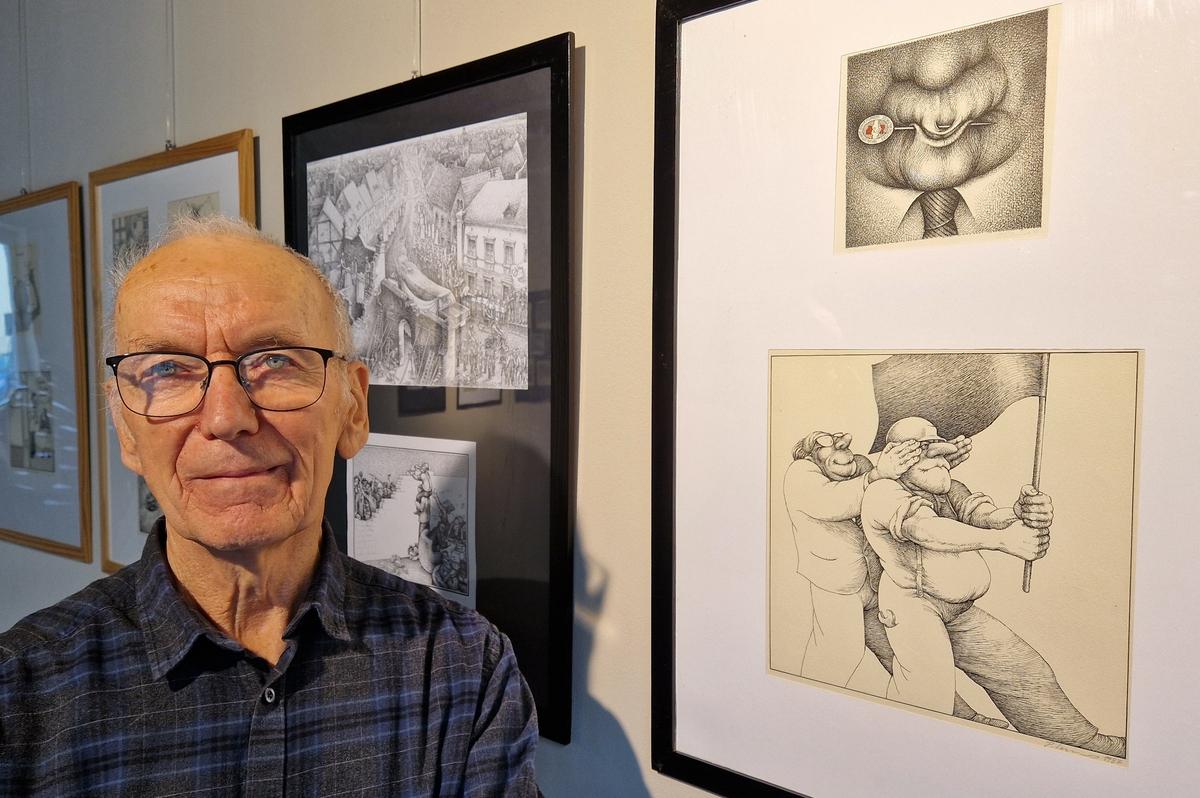 Paul Pribbernow - der malende Angler karikiert seit annähernd 50 Jahren ...